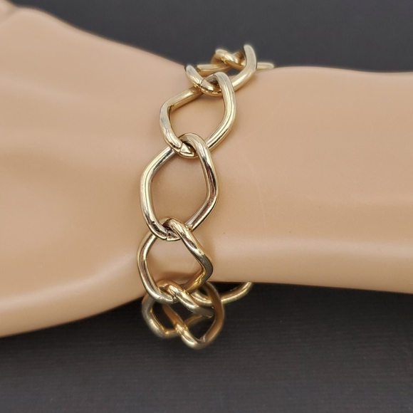 Monet | Jewelry | Monet Gold Tone Round Links Bracelet | Poshmark